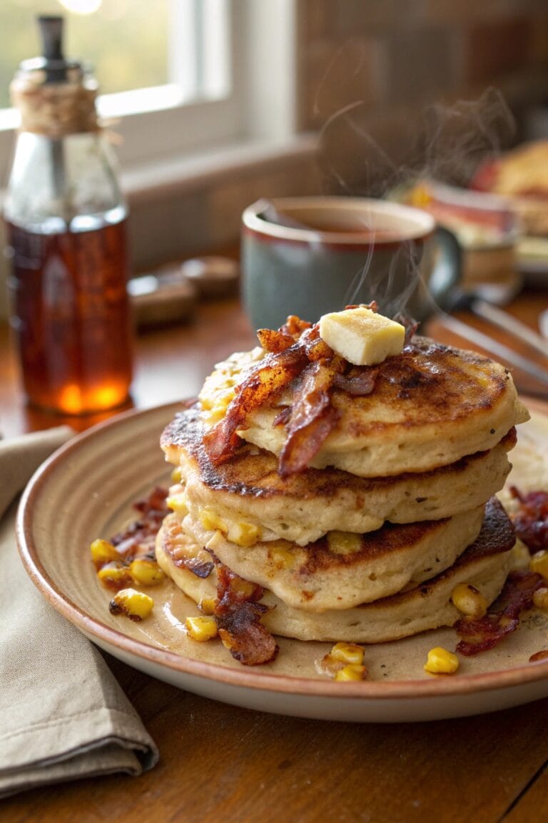 Easy Bacon and Corn Griddle Cakes for the Best Breakfast
