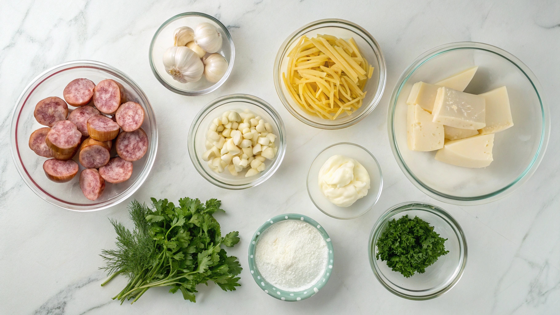 Garlic Butter Sausage Bites with Creamy Parmesan Pasta